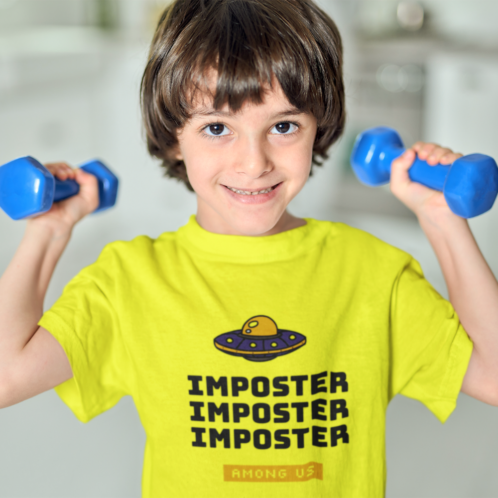 Among Us Boy Round Neck Half Sleeve – EllyPrints.com